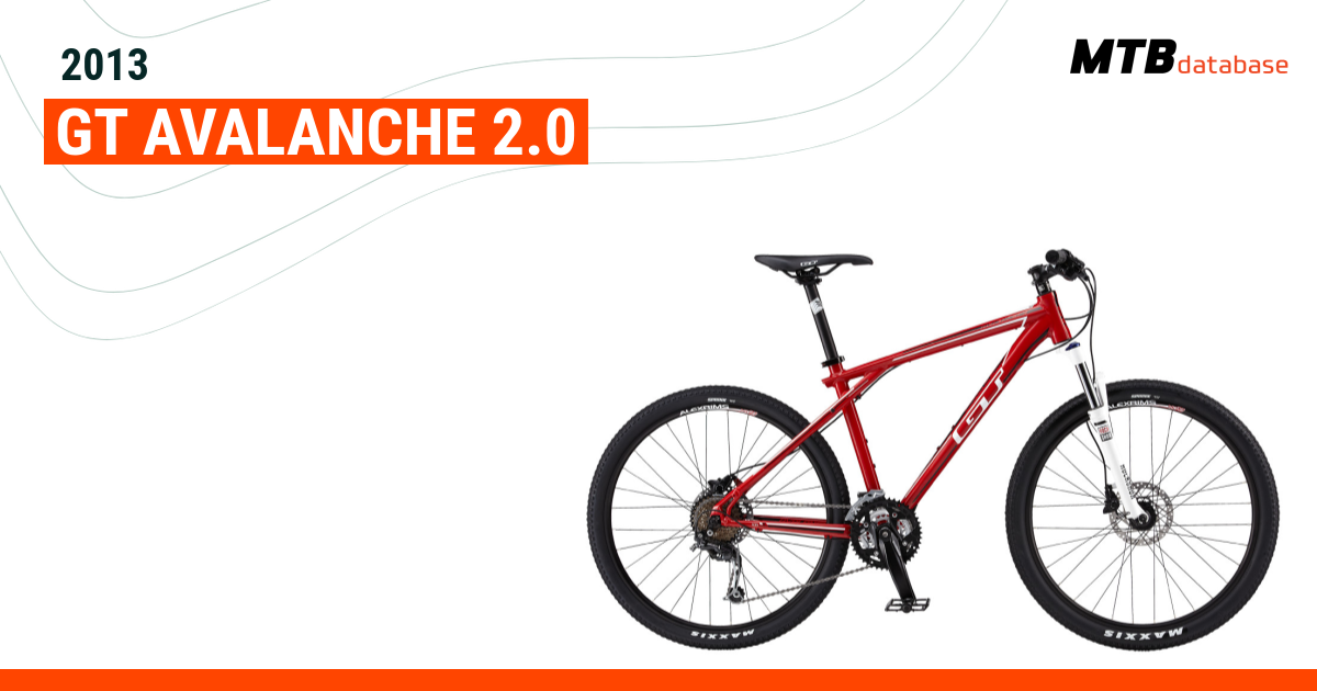 2013 GT Avalanche 2.0 - Specs, Reviews, Images - Mountain Bike Database 2013 GT Avalanche 2.0 - Specs, Reviews, Images - Mountain Bike Database