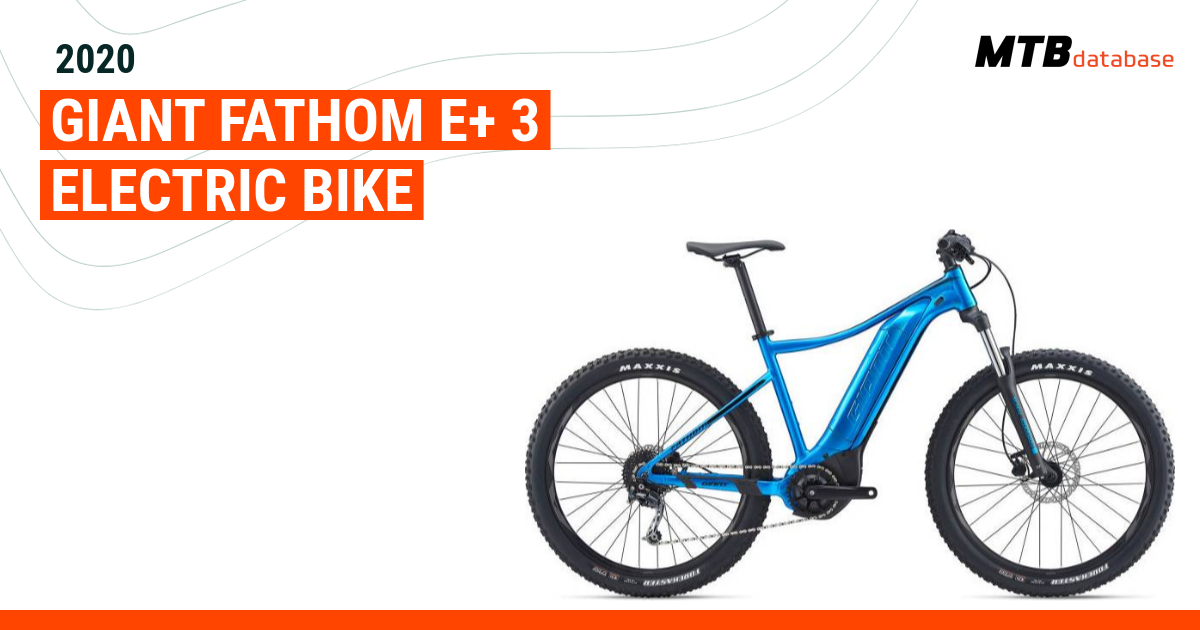 2020 Giant Fathom E 3 Electric Bike Specs Reviews Images Mountain Bike Database